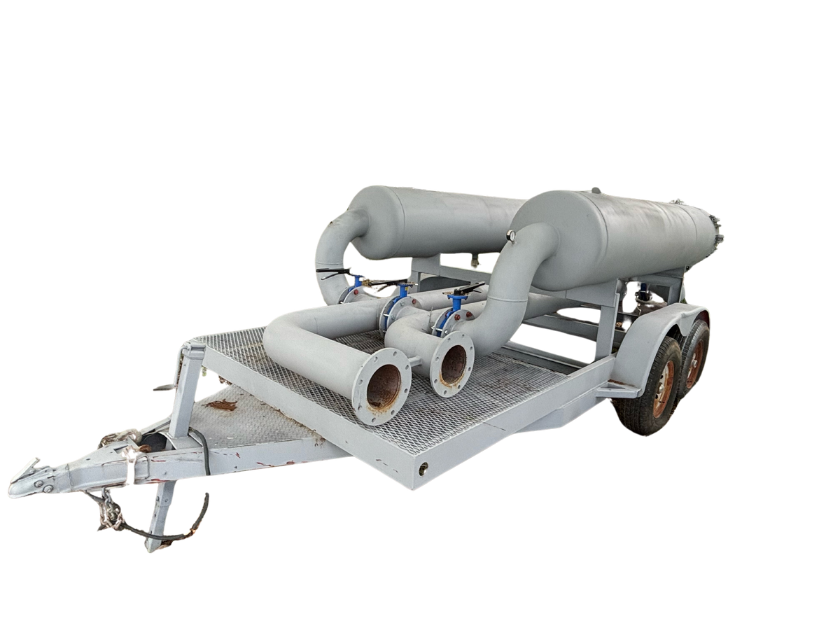 8" Dual High Flow Filter Pot (Trailer Mount) — Rental Pump Parts